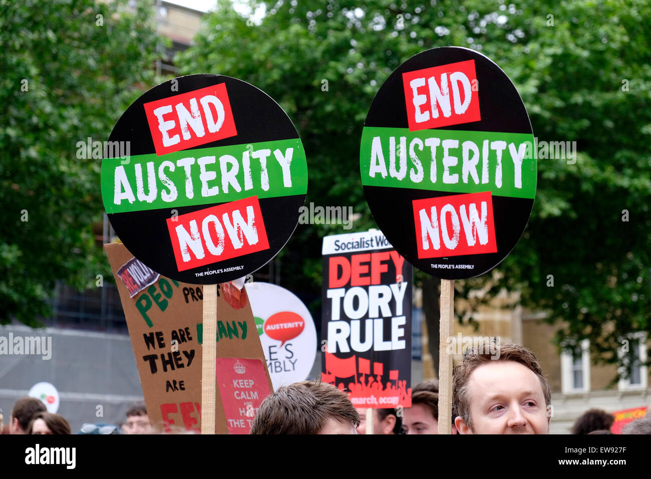 Anti tory placards hi-res stock photography and images - Alamy