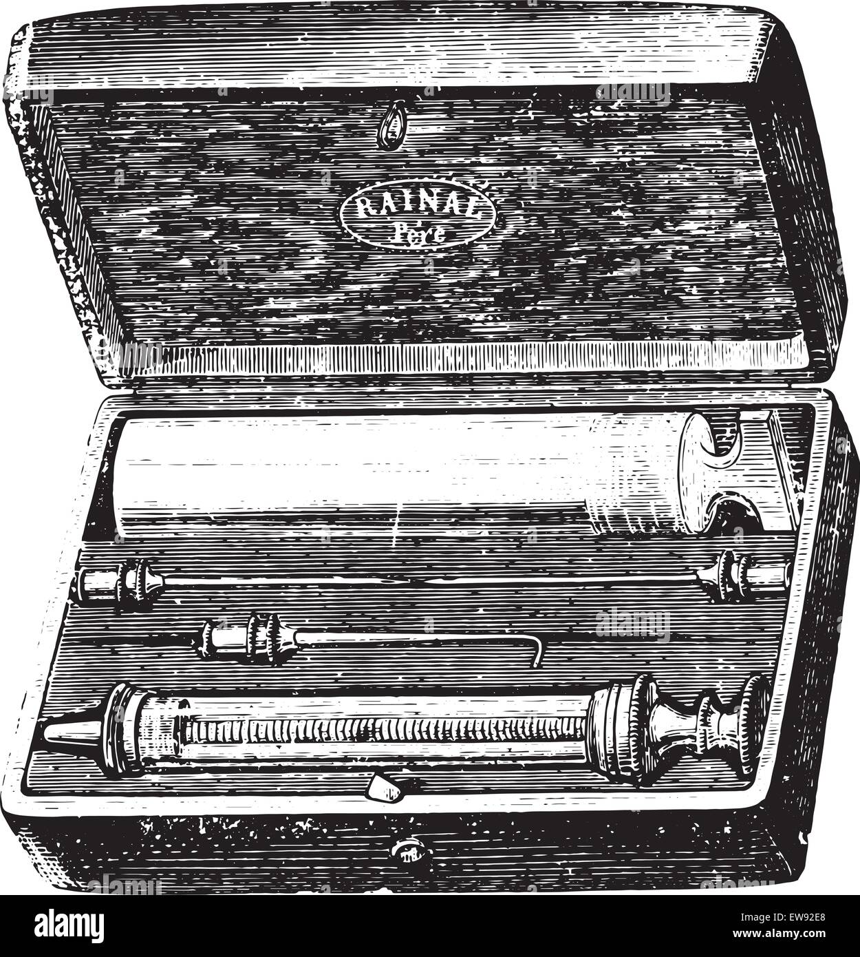 Pravaz syringe Stock Vector Images - Alamy