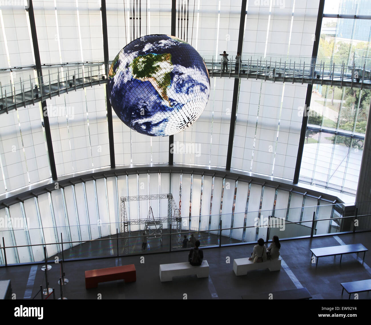 The Geo-Cosmos display at the National Museum of Emerging Science and ...