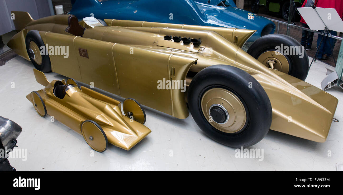 The right view of the Golden Arrow, displayed at the National Motor ...