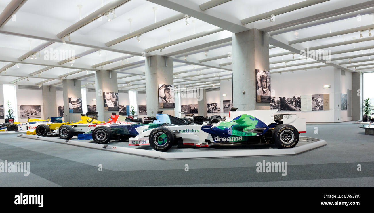 The interior of the Honda Collection Hall, captured in June 2013 ...