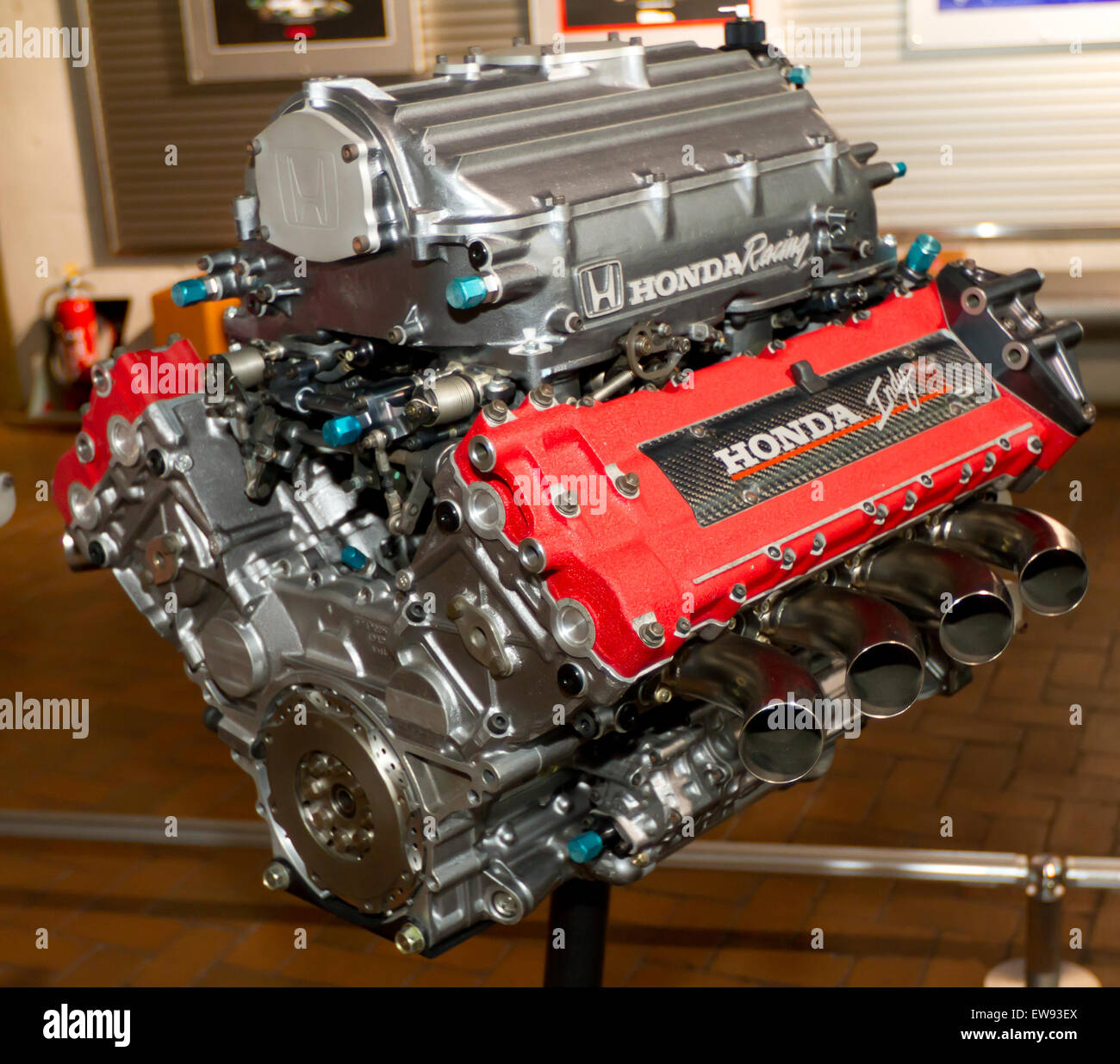 The Honda HRH engine, displayed at the Honda Collection Hall ...