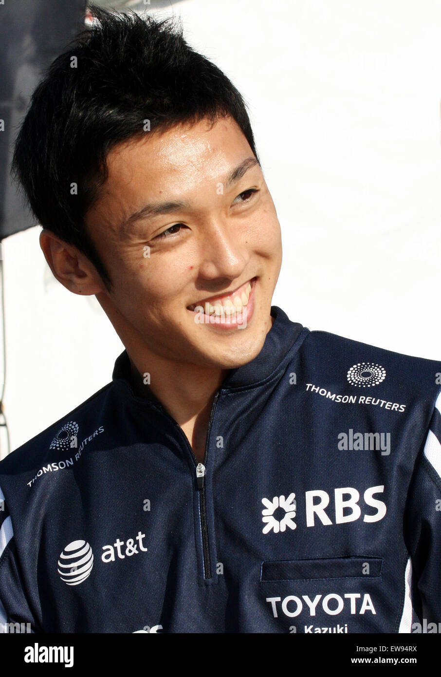 Japanese racing driver Kazuki Nakajima at the 2009 Motorsport Japan ...