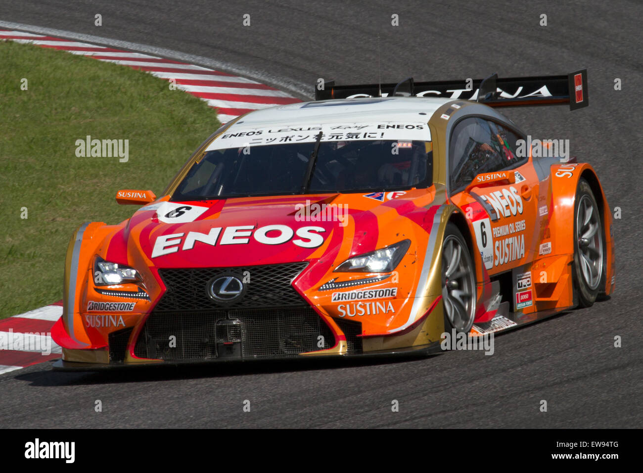 Kazuya Oshima exhibited skillful driving during the 2014 Super GT ...