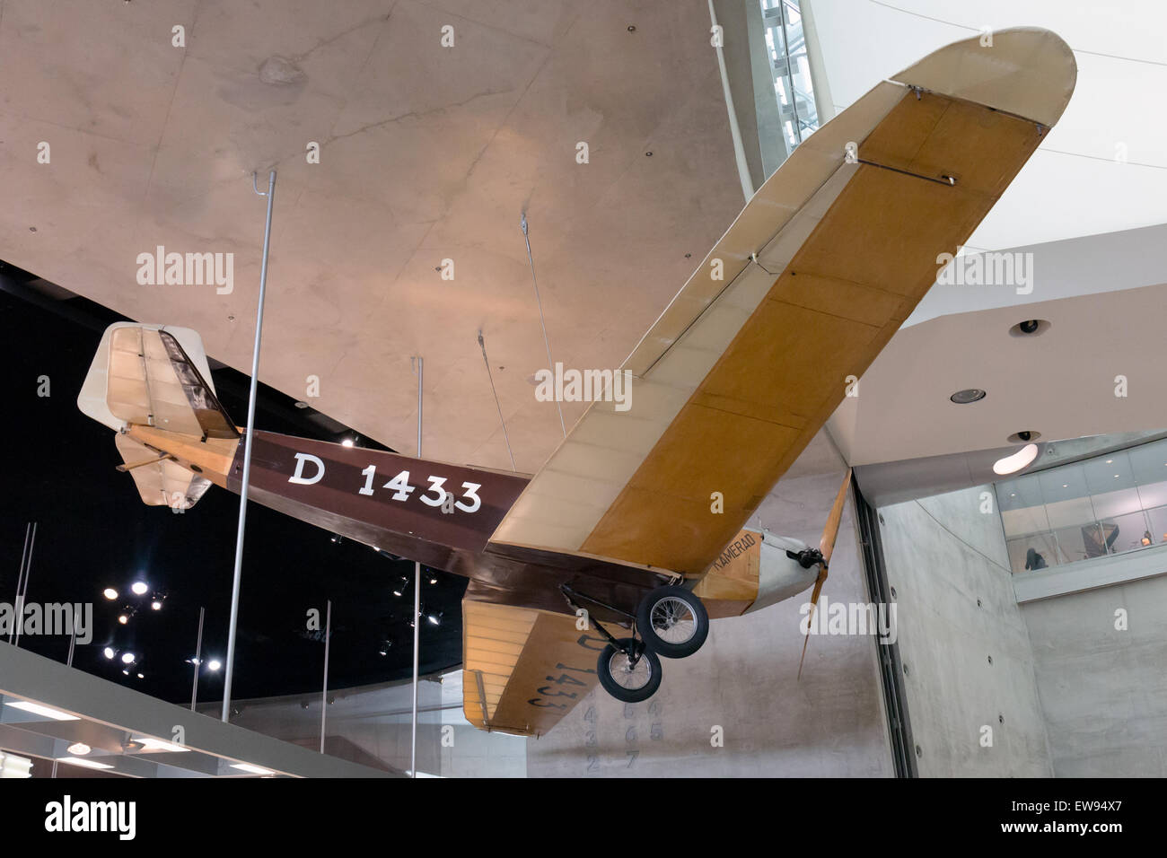Right-bottom view of the Klemm L20 aircraft displayed at the Mercedes ...