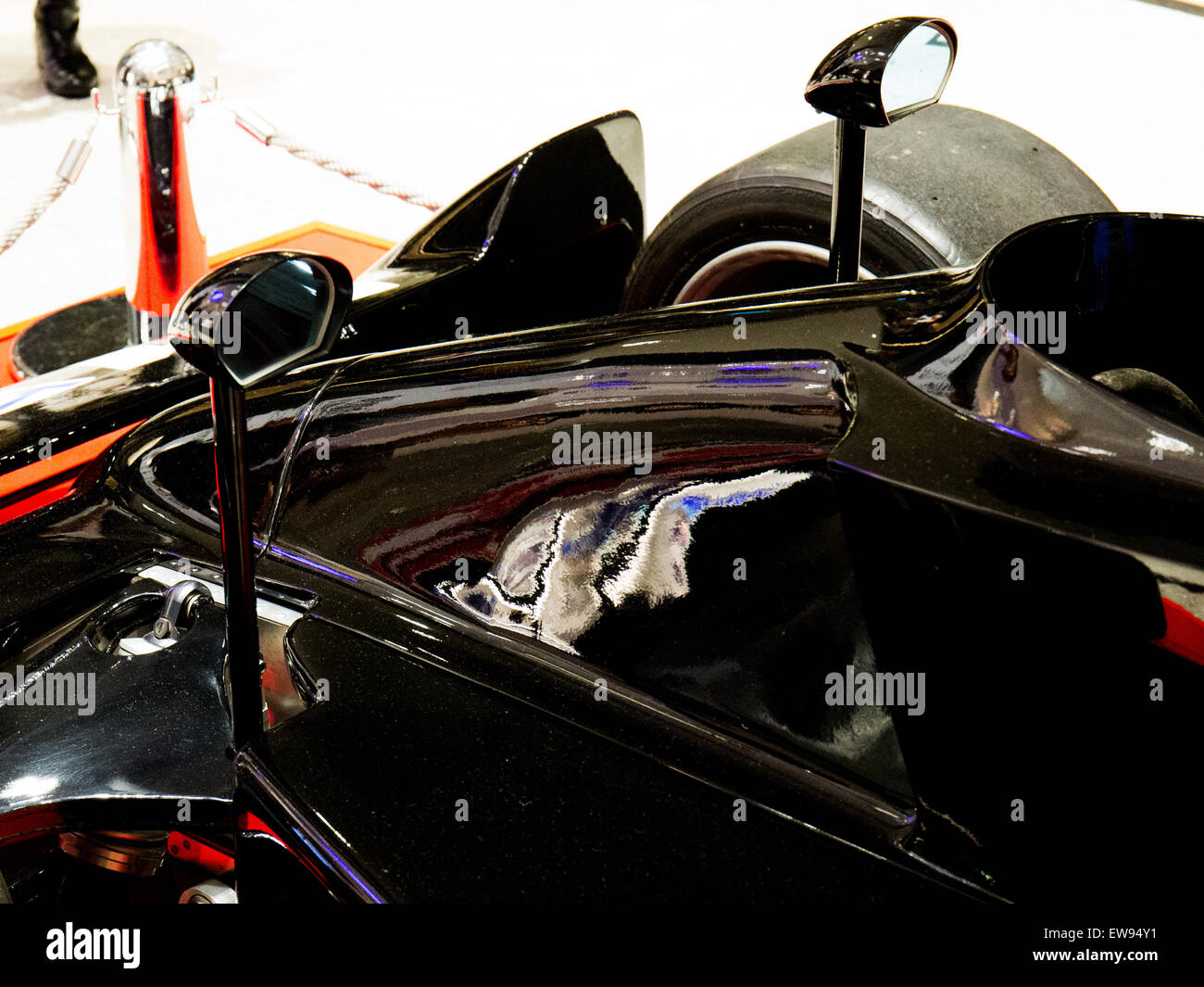 The mirror of the Kojima KE007, displayed in 2013 at Yurakucho, Tokyo ...