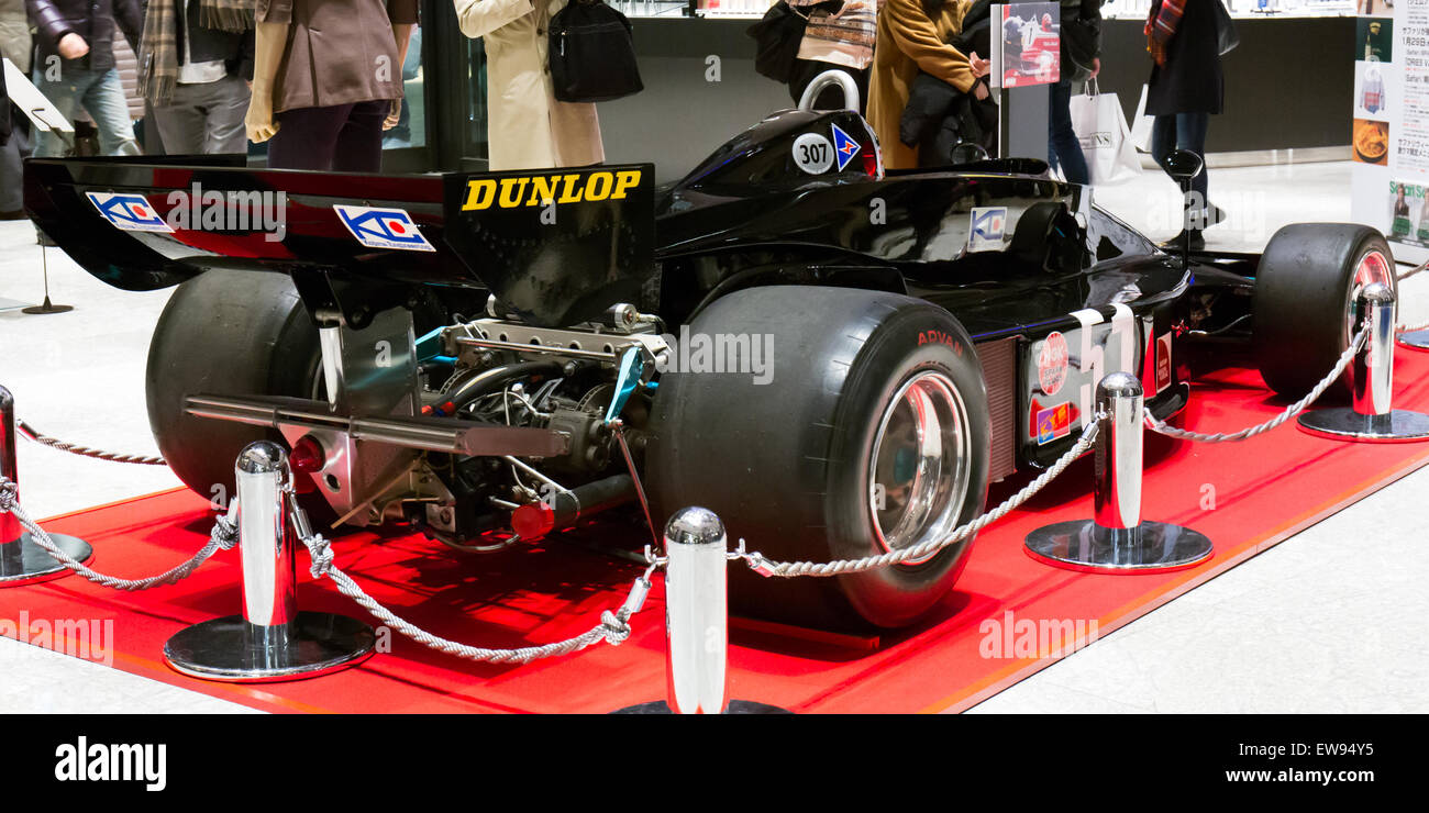 The rear-right view of the Kojima KE007, displayed at Yurakucho, Tokyo ...