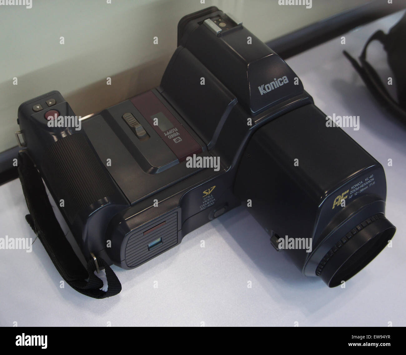 The Konica KC-400 camera, displayed at CP+ 2011, a compact point-and ...