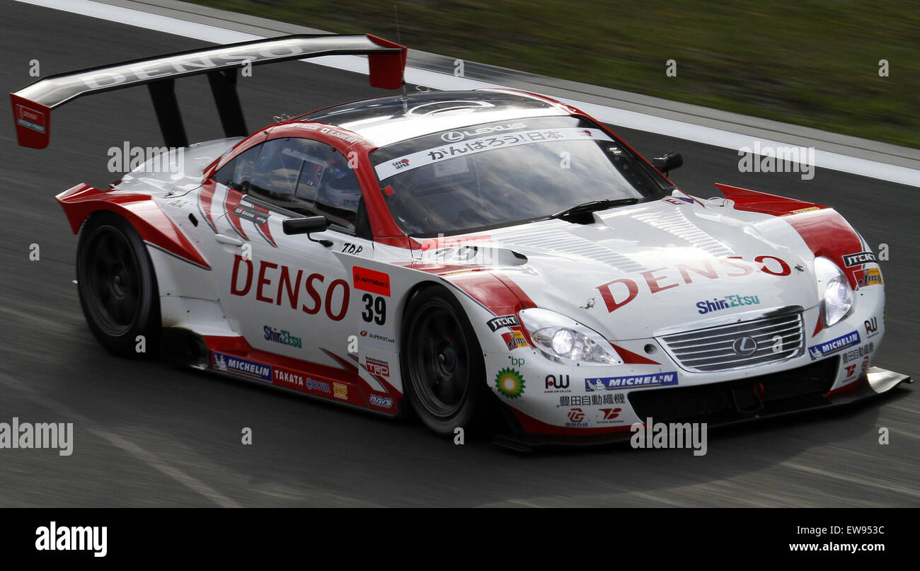 Lexus Team SARD's Lexus SC430 during testing at Fuji Speedway in 2011 ...