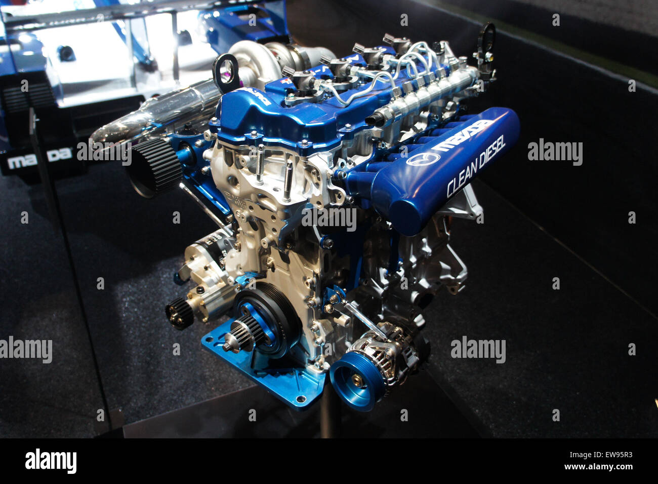 The Mazda Skyactiv-D Racing car showcased at the 2013 Tokyo Auto Salon ...