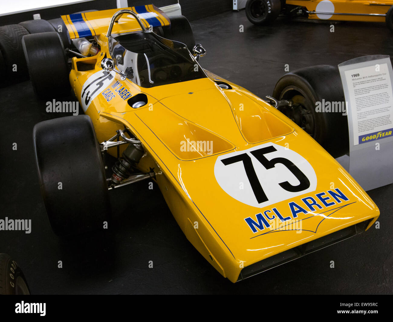 Front-right view of the McLaren M15, the team's first IndyCar ...