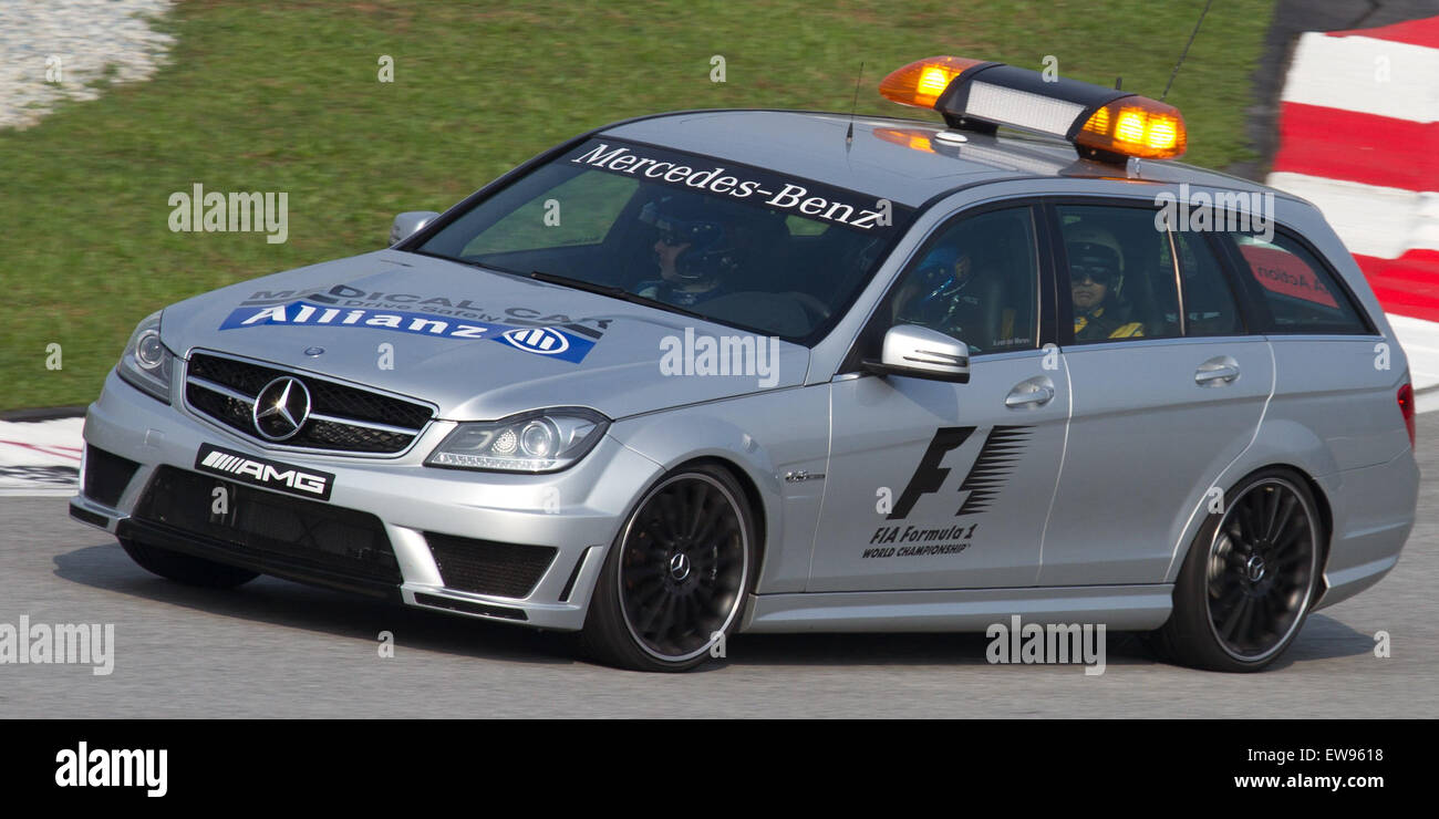 The medical car during the 2012 Malaysian Grand Prix at Sepang ...