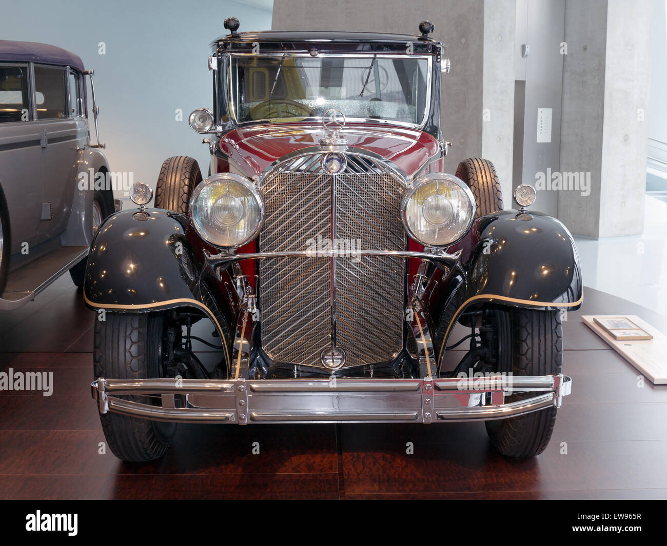 Front view of the Mercedes-Benz 770 Pullman-Limousine used by Emperor ...