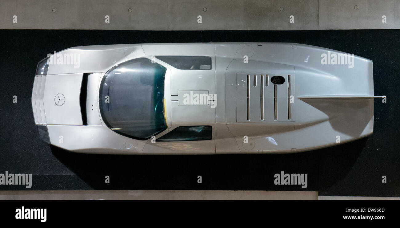 Top-front view of the Mercedes-Benz C111-III prototype displayed at the ...