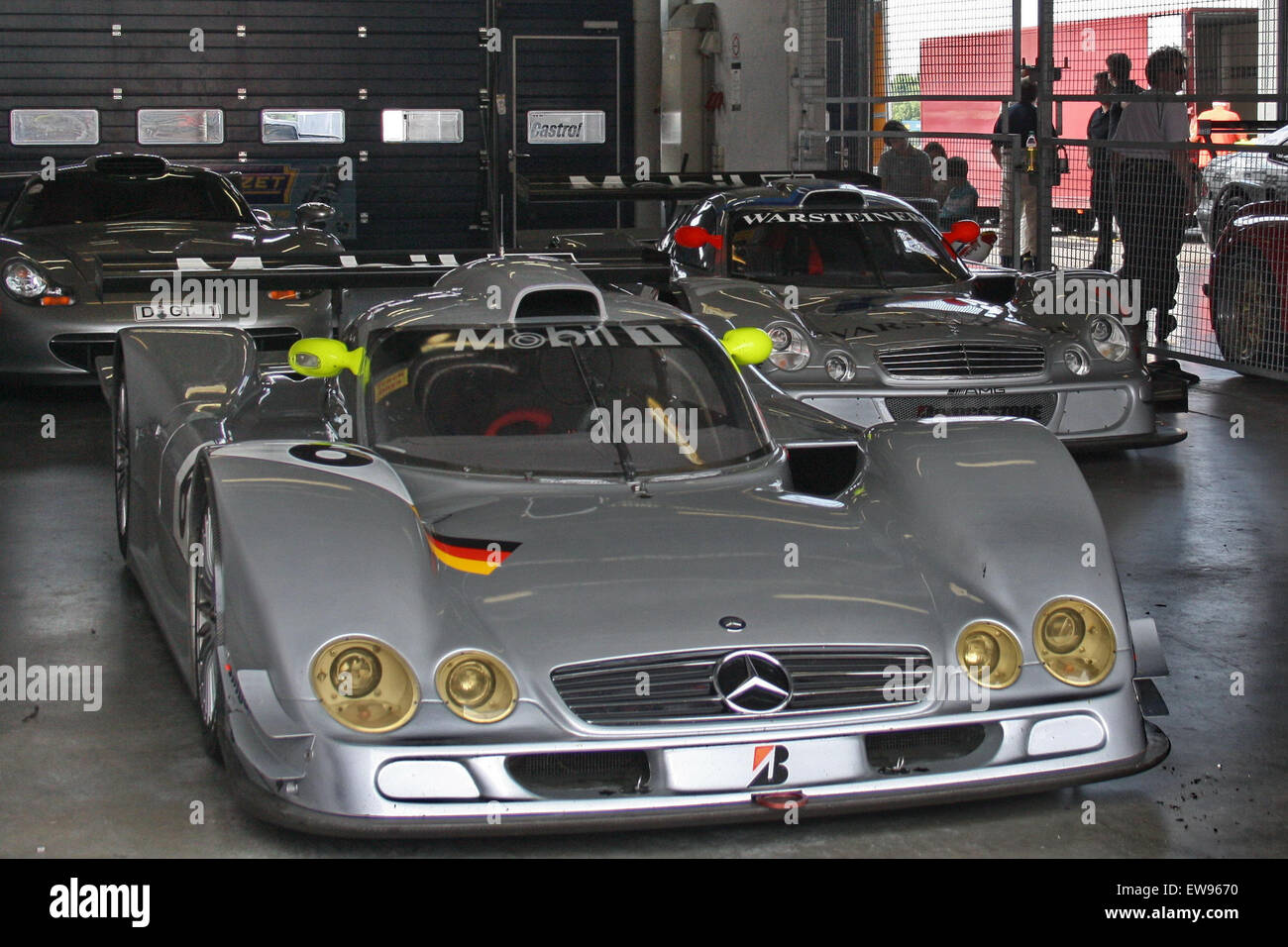The Mercedes-Benz CLR, displayed at the Nürburgring in 2009, infamous ...