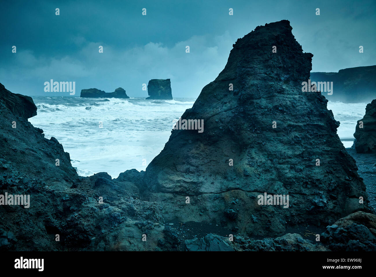Reynisdrangar Basalt Stacks Stock Photo - Alamy