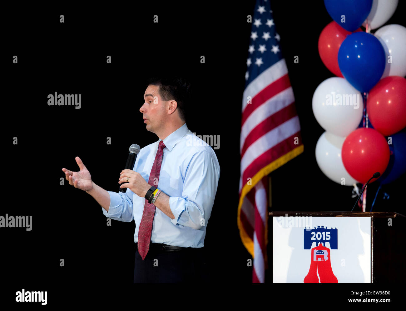 Philadelphia, Pennsylvania, USA. 20th June, 2015. Wisconsin Governor ...