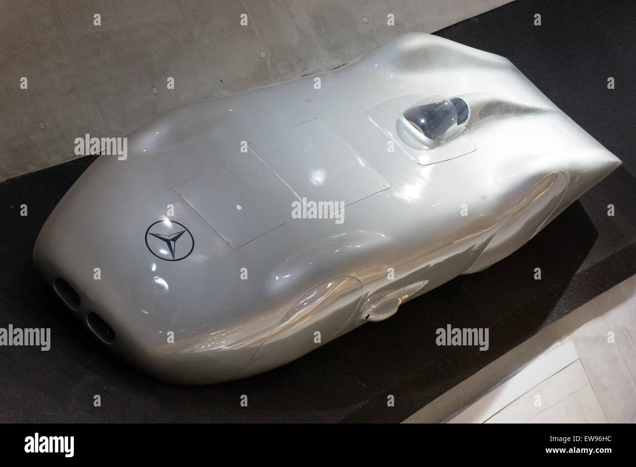 The Mercedes-Benz W125 Rekordwagen, displayed at the Mercedes-Benz ...