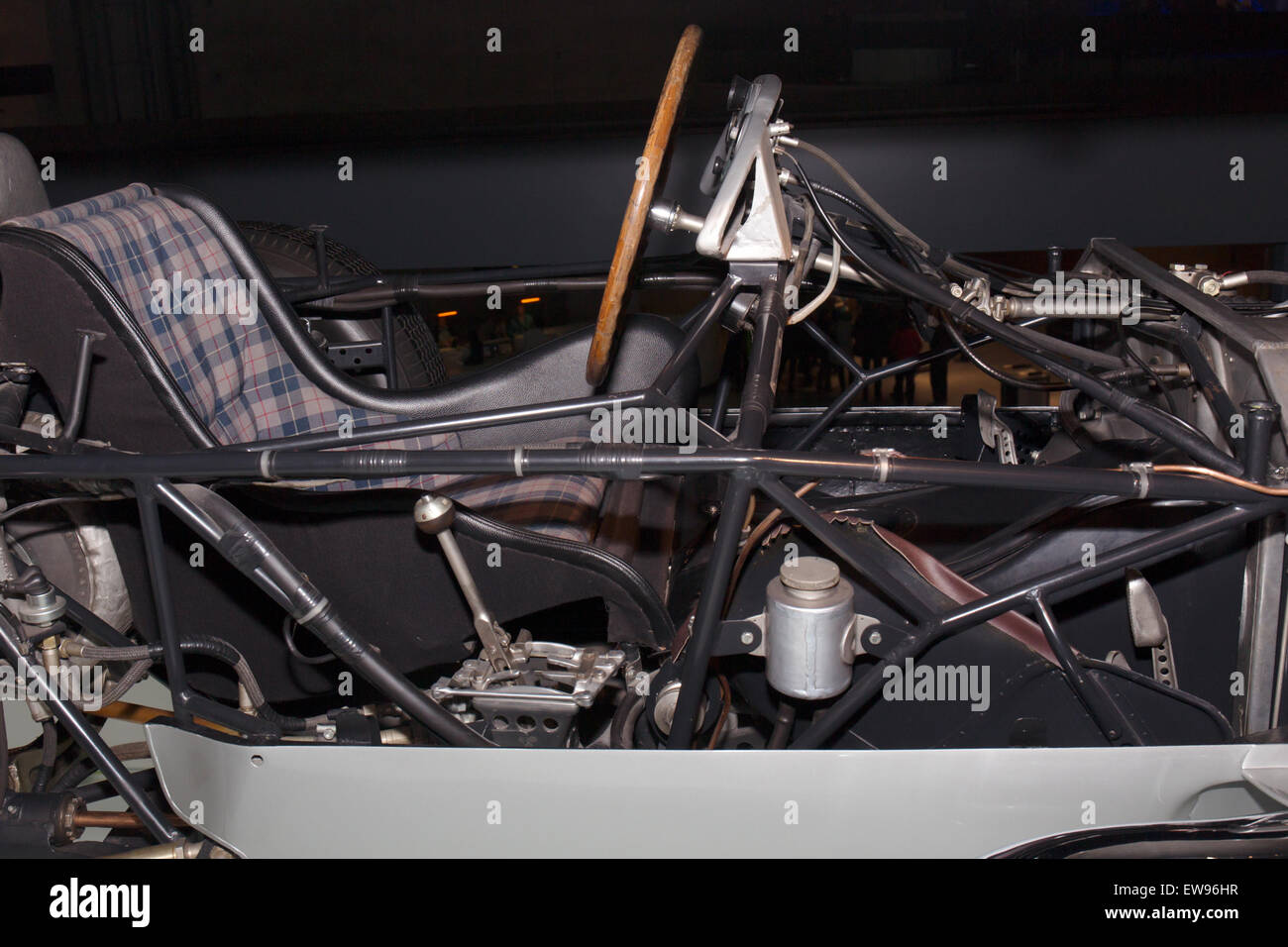 The exploded view of the Mercedes-Benz W196R cockpit at the Mercedes ...