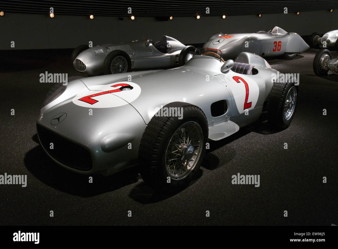 The Mercedes-Benz W196R, displayed at the Mercedes-Benz Museum ...