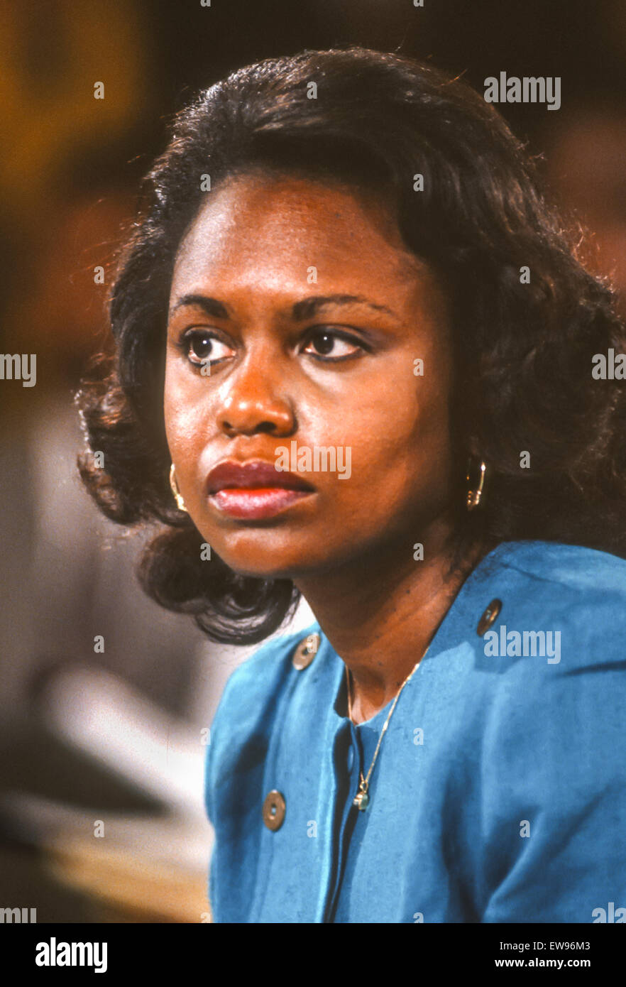 WASHINGTON, DC, USA - Professor Anita Hill testifies before Congress ...