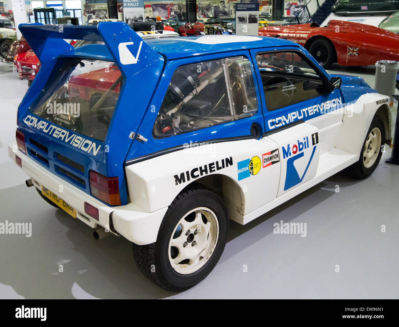 The MG Metro 6R4 Clubman, displayed at the Heritage Motor Centre in ...
