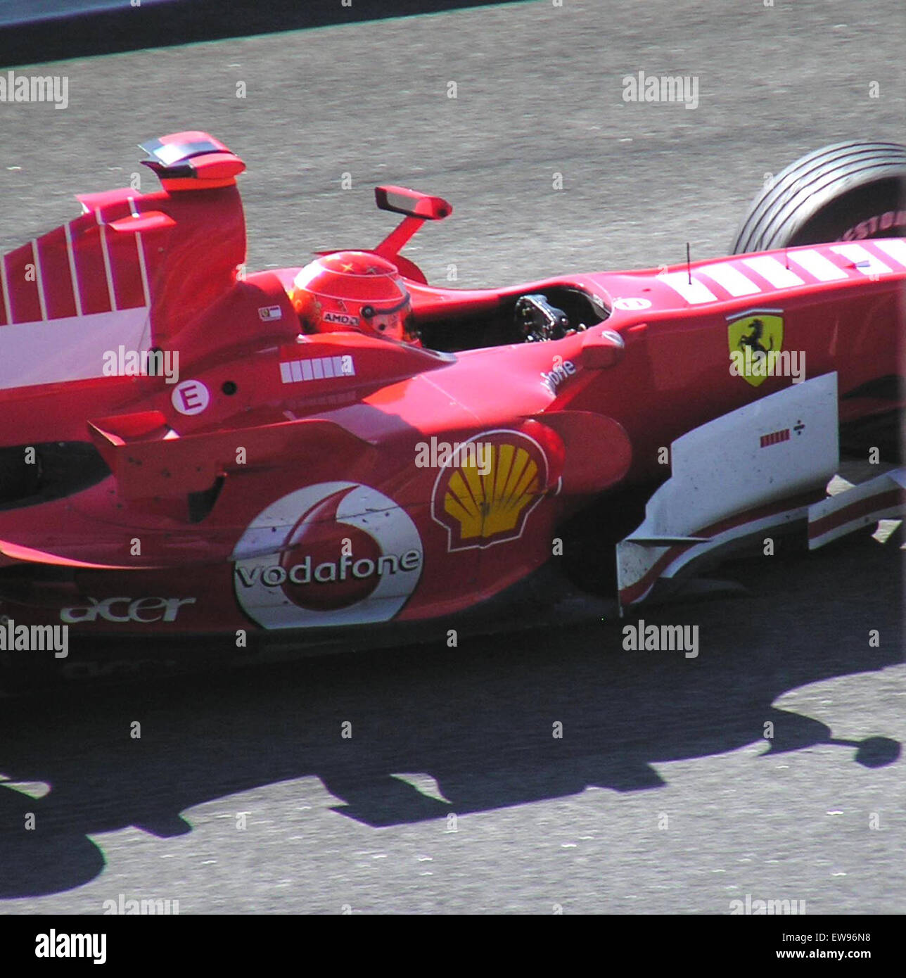 Michael Schumacher, after the end of the 2006 Brazilian Grand Prix ...