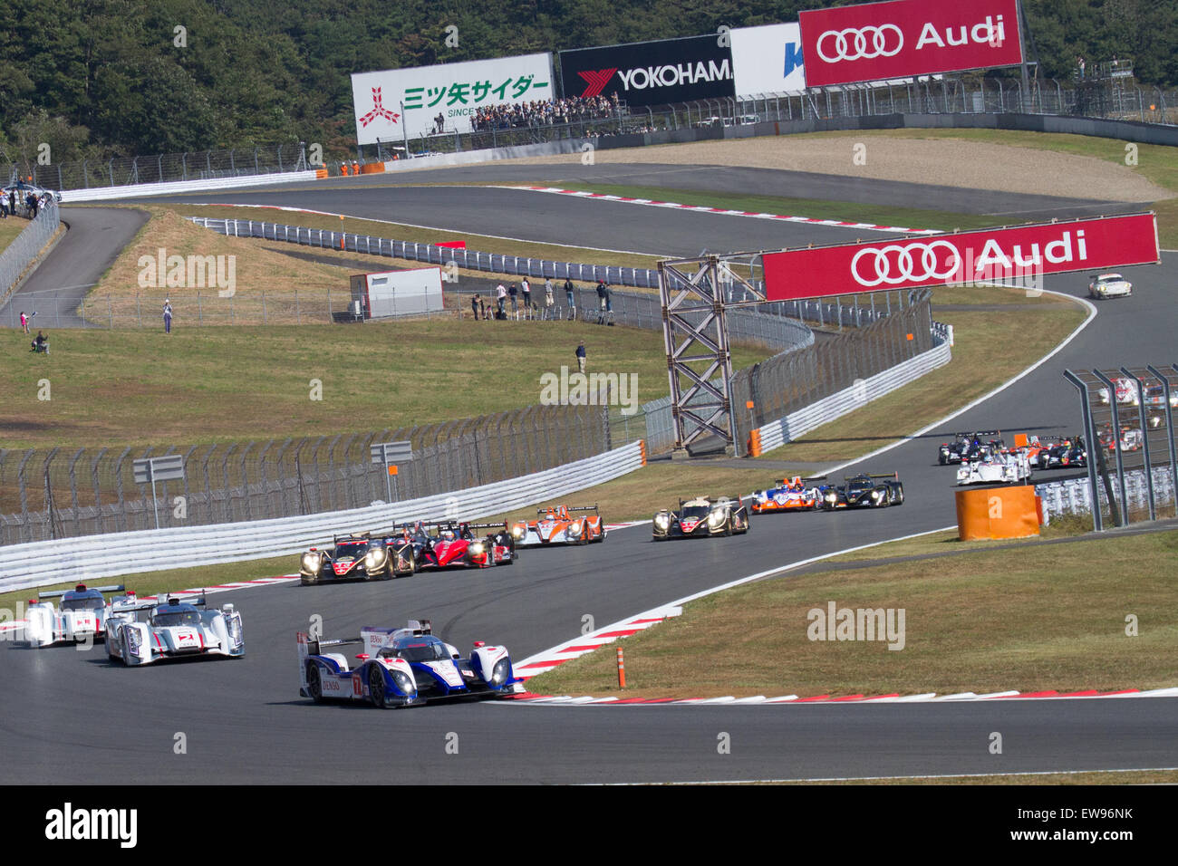 The opening lap of the 2012 WEC 6 Hours of Fuji, featuring a thrilling ...