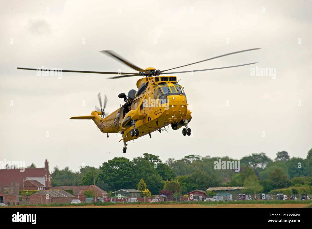 Raf sea king ZE370 helicopter rescue Cosford England UK Stock Photo - Alamy