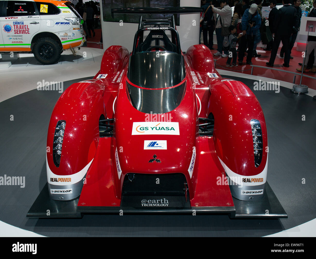 The front view of the Mitsubishi MiEV Evolution II, displayed at the ...