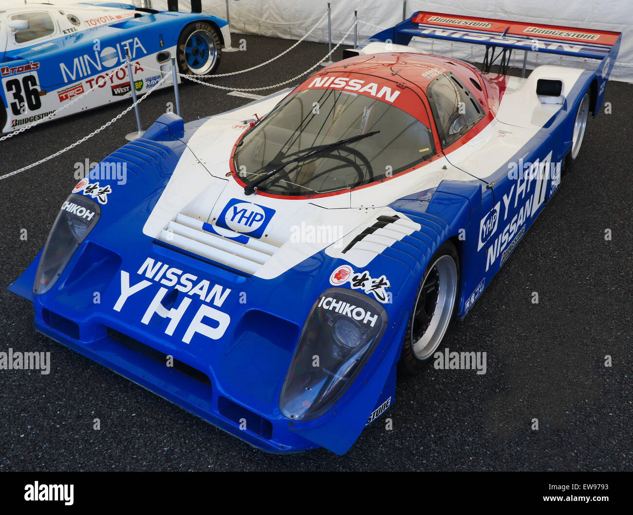 The left view of the Nissan R90CP, displayed at the 2011 Motorsport ...