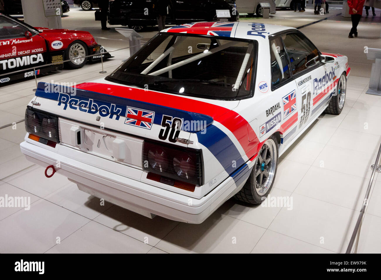 The rear view of the Nissan Skyline GTS-R (KHR31) showcases its iconic design and performance as ...