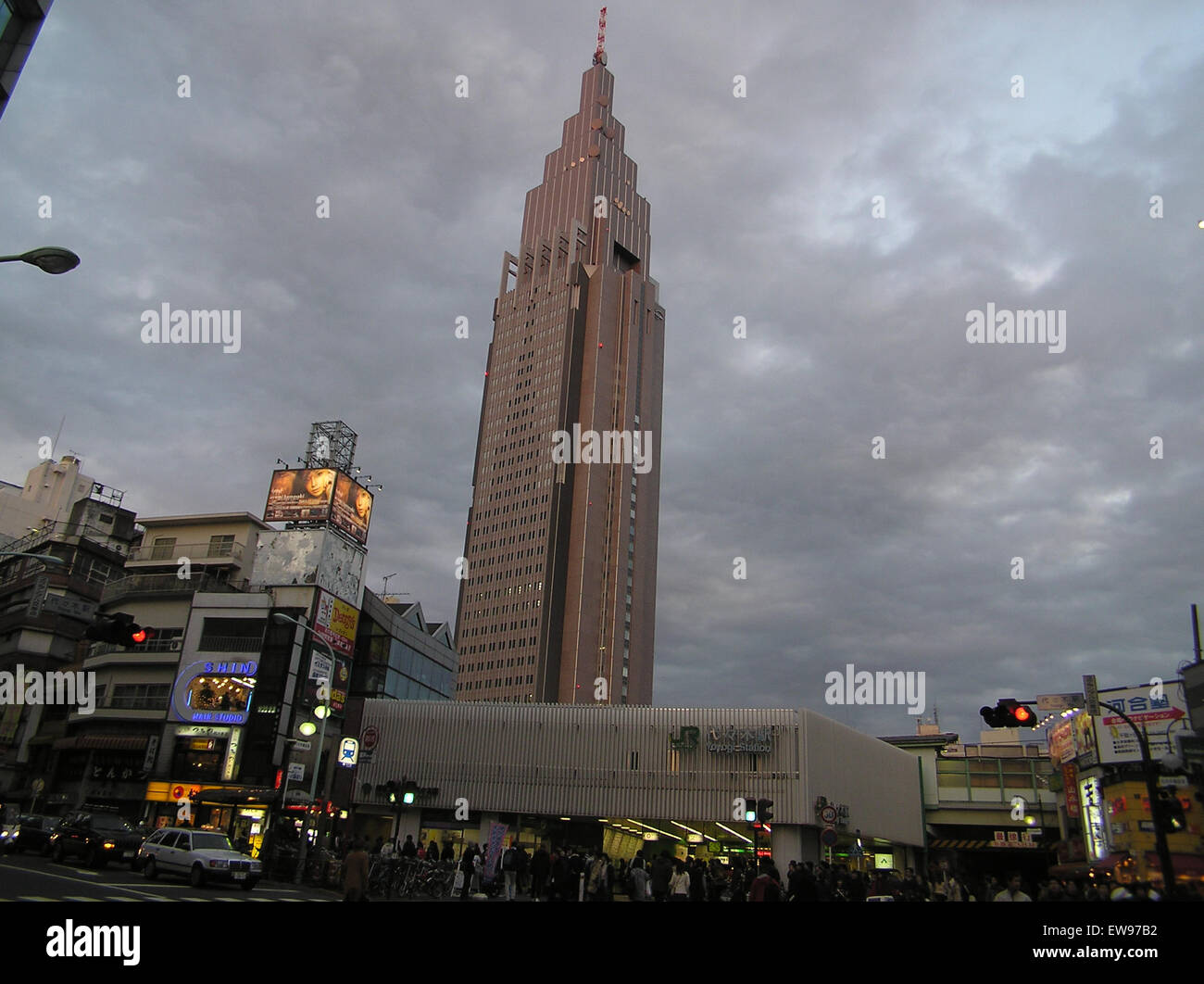The NTT DoCoMo Yoyogi Building, photographed on December 7, 2003, a ...