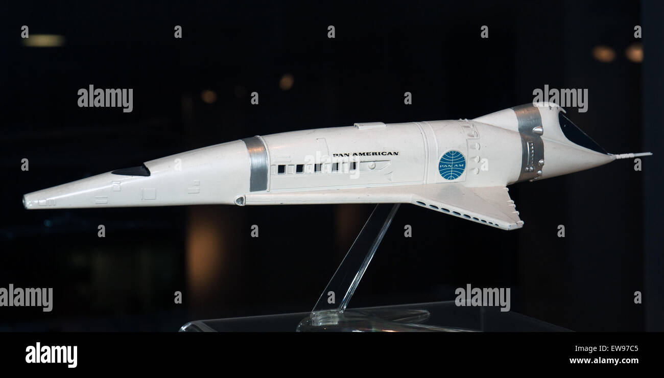 The Orion III spaceplane model, displayed at the Science Museum in ...