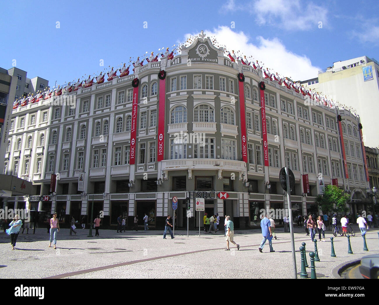 The Palacio Avenida, an iconic HSBC building in Curitiba, Brazil, known ...