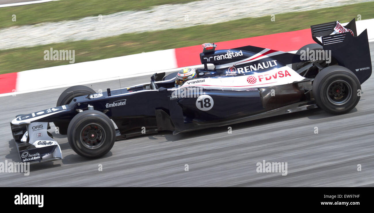 Pastor Maldonado showed competitive form during the 2012 Malaysia Grand ...