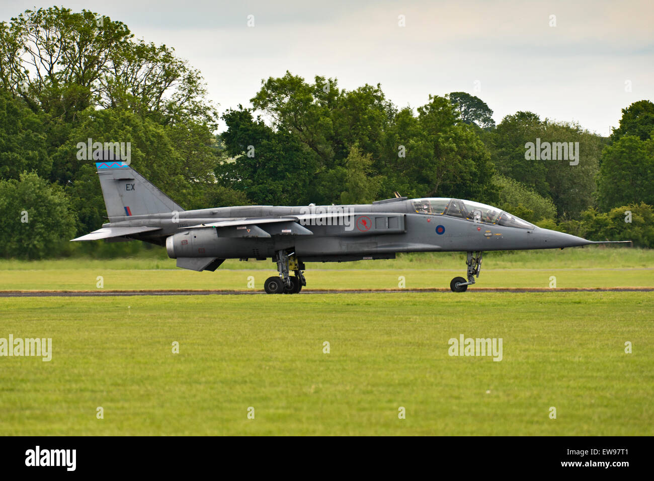 Sepecat Jaguar T4 XX835 EX taxing Raf Cosford England Uk Stock Photo ...