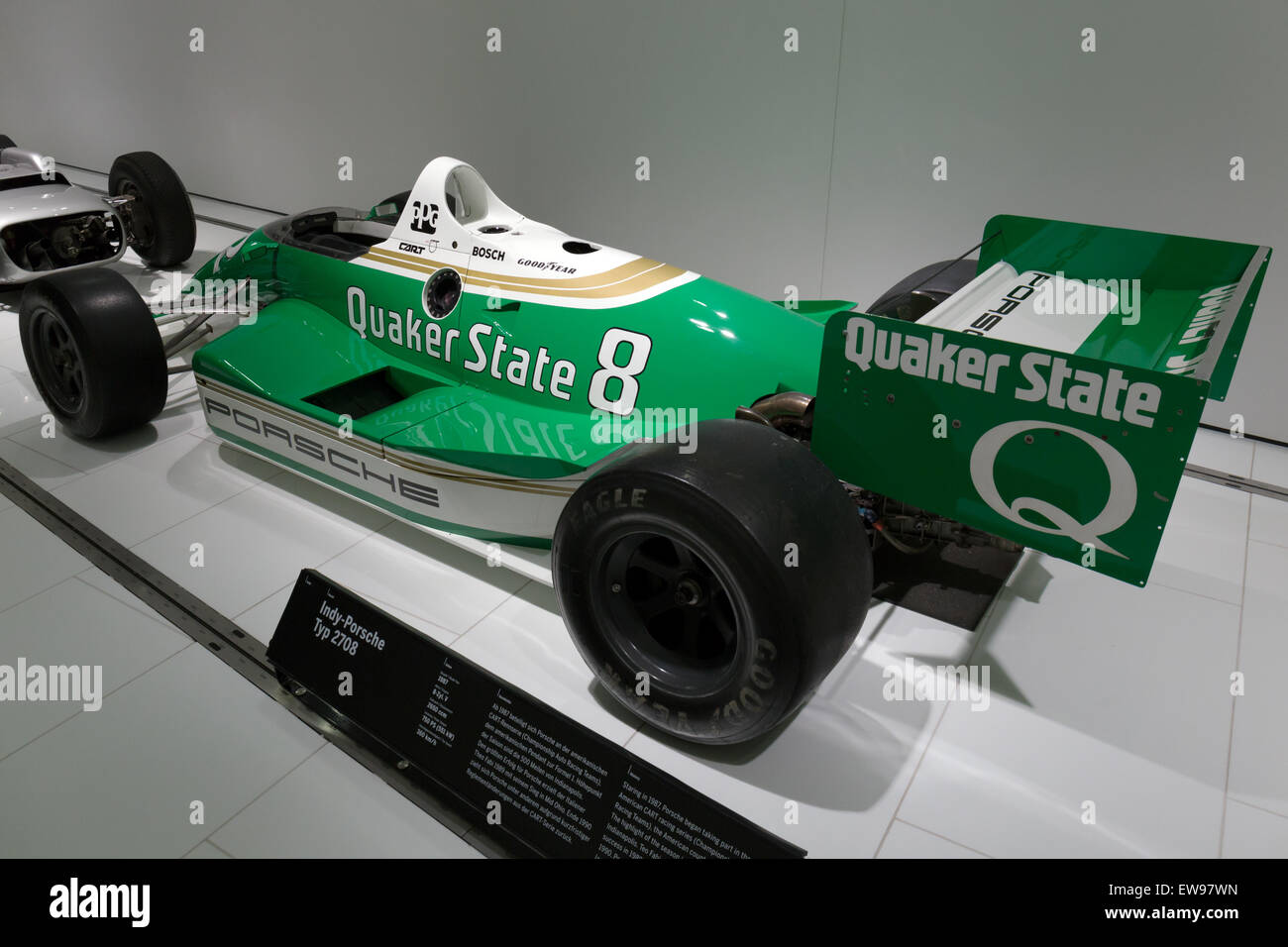 The Porsche 2708, displayed at the Porsche Museum, a rare IndyCar ...