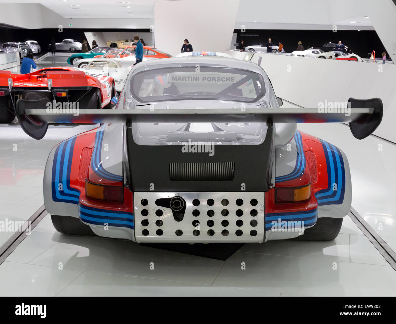 The rear view of the Porsche 911 Carrera RSR Turbo, displayed at the ...