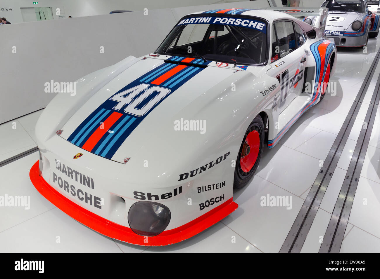 The Porsche 935-77 Baby, shown from the front-left at the Porsche ...