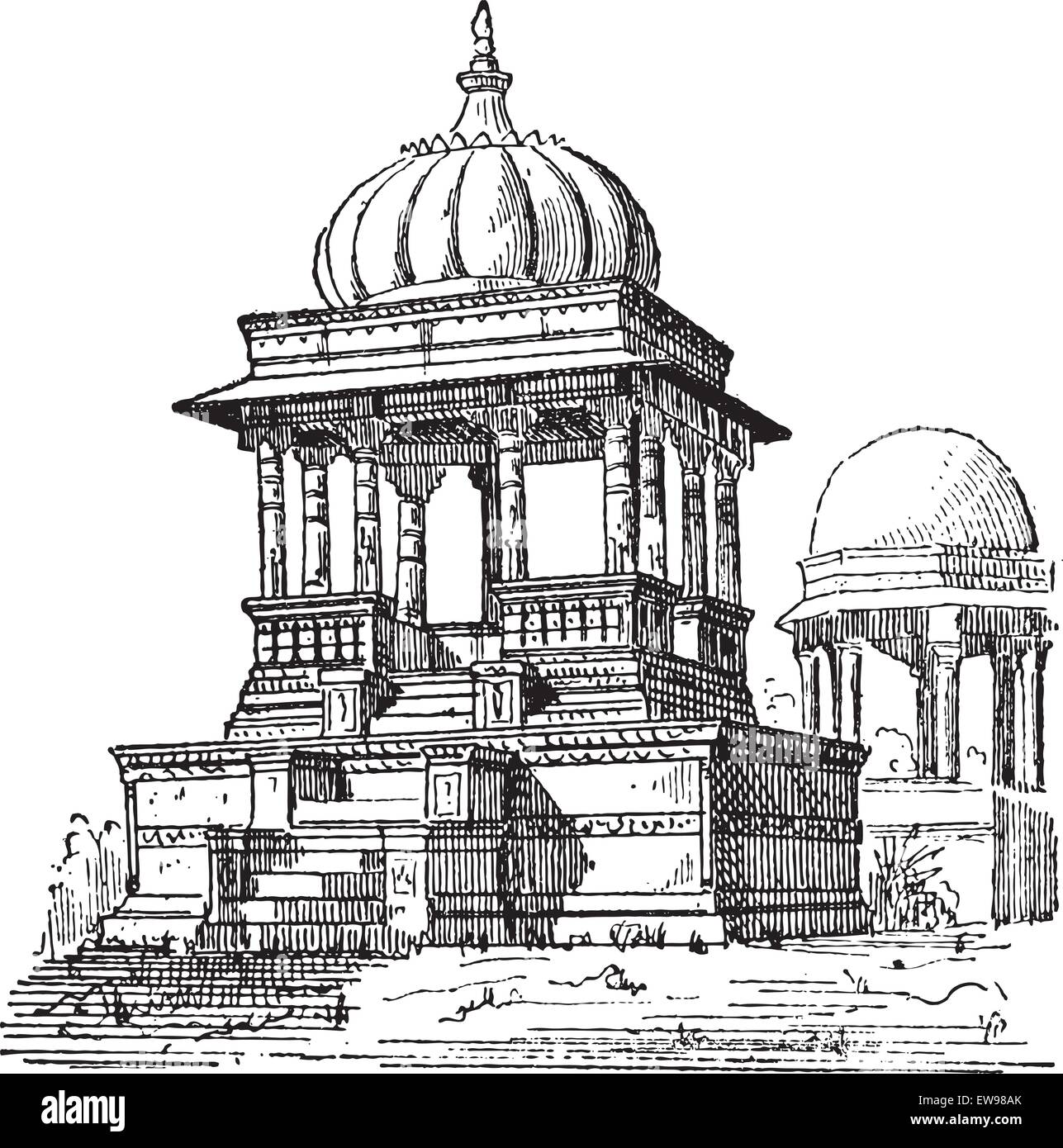 Old indian cemetery Stock Vector Images - Alamy