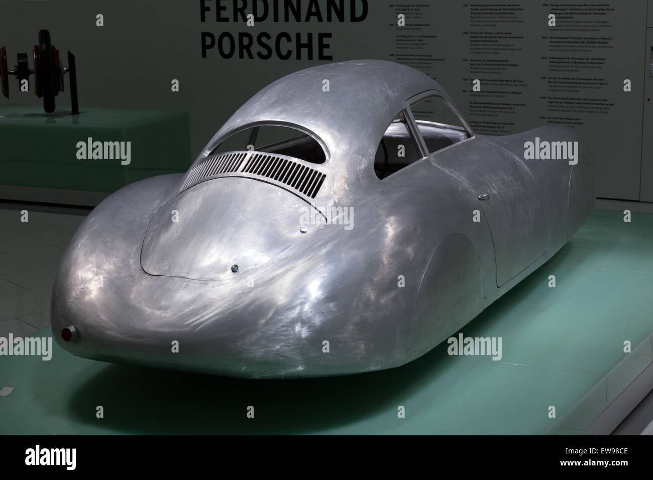 This image of the Porsche Typ 64 body, photographed from the rear-right ...