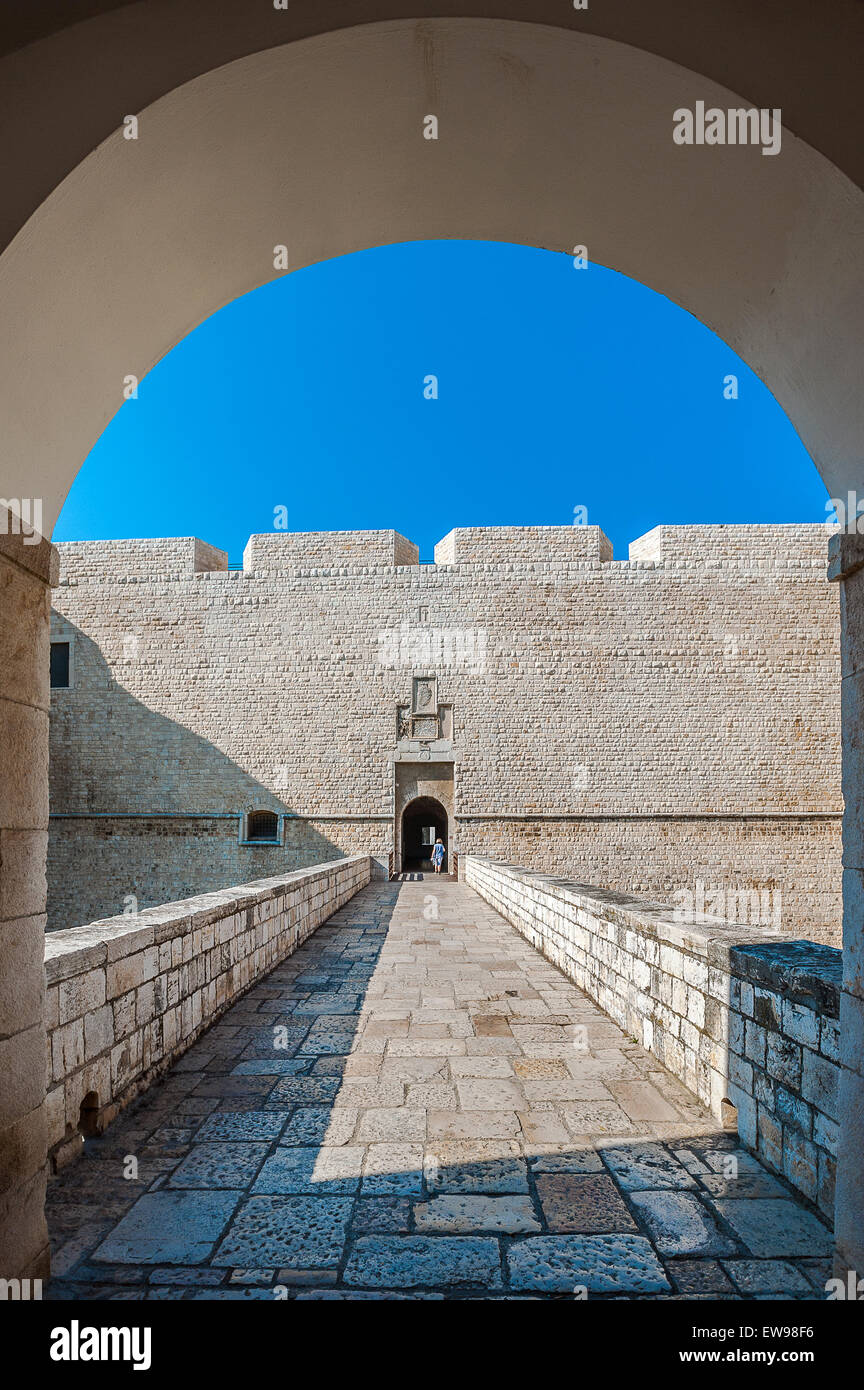 Italy Apulia Barletta the Swabian castle Stock Photo - Alamy