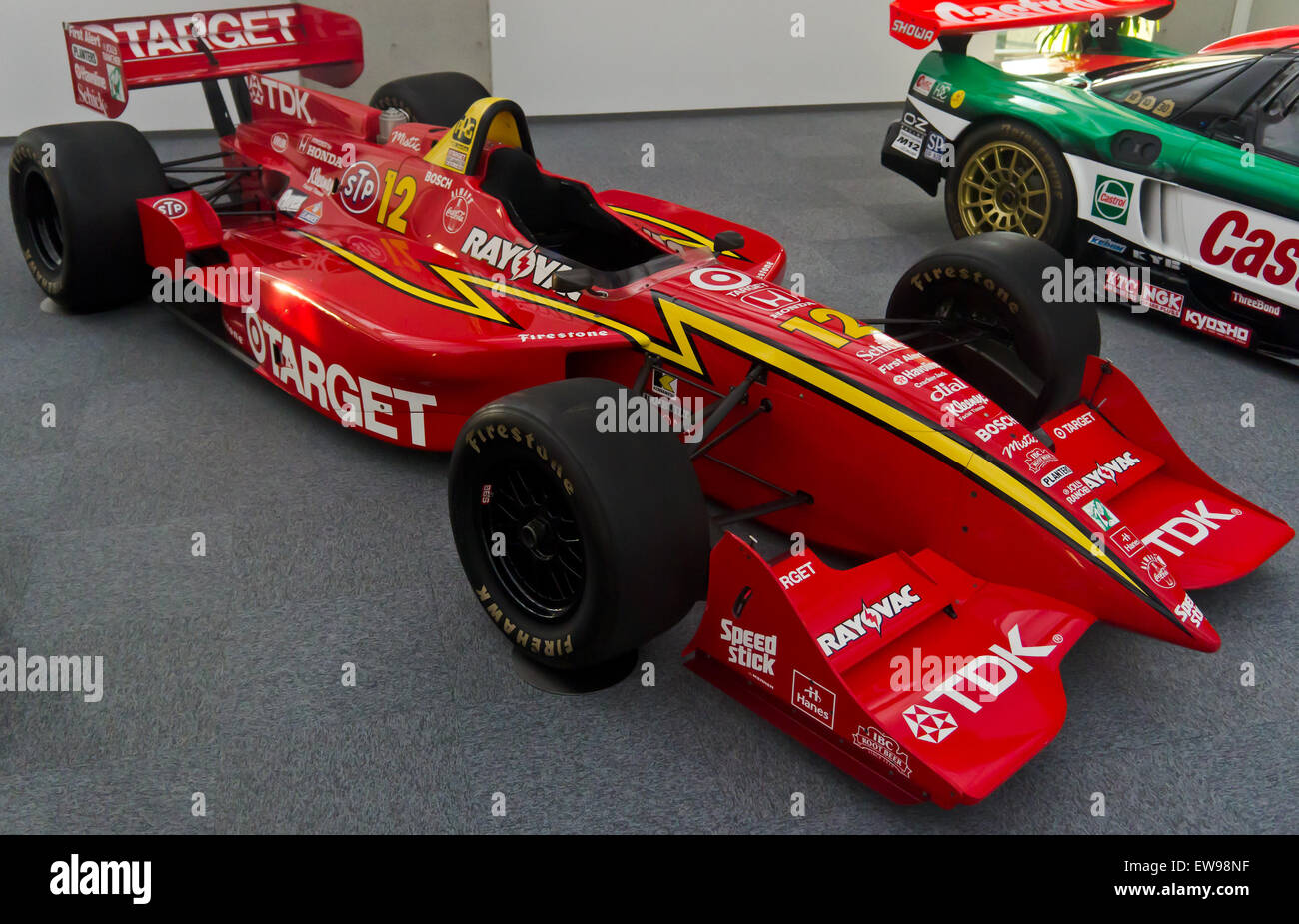 The Reynard 96I is a Formula 1 racing car displayed at the Honda ...