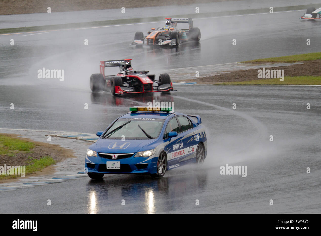 The 2014 Super Formula Safety Car, used during the Motegi race, ensures ...