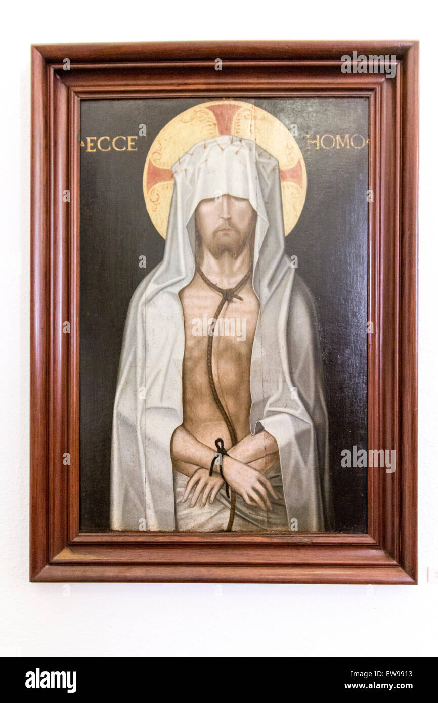 View of a beautiful historical painting depicting religious themes ...