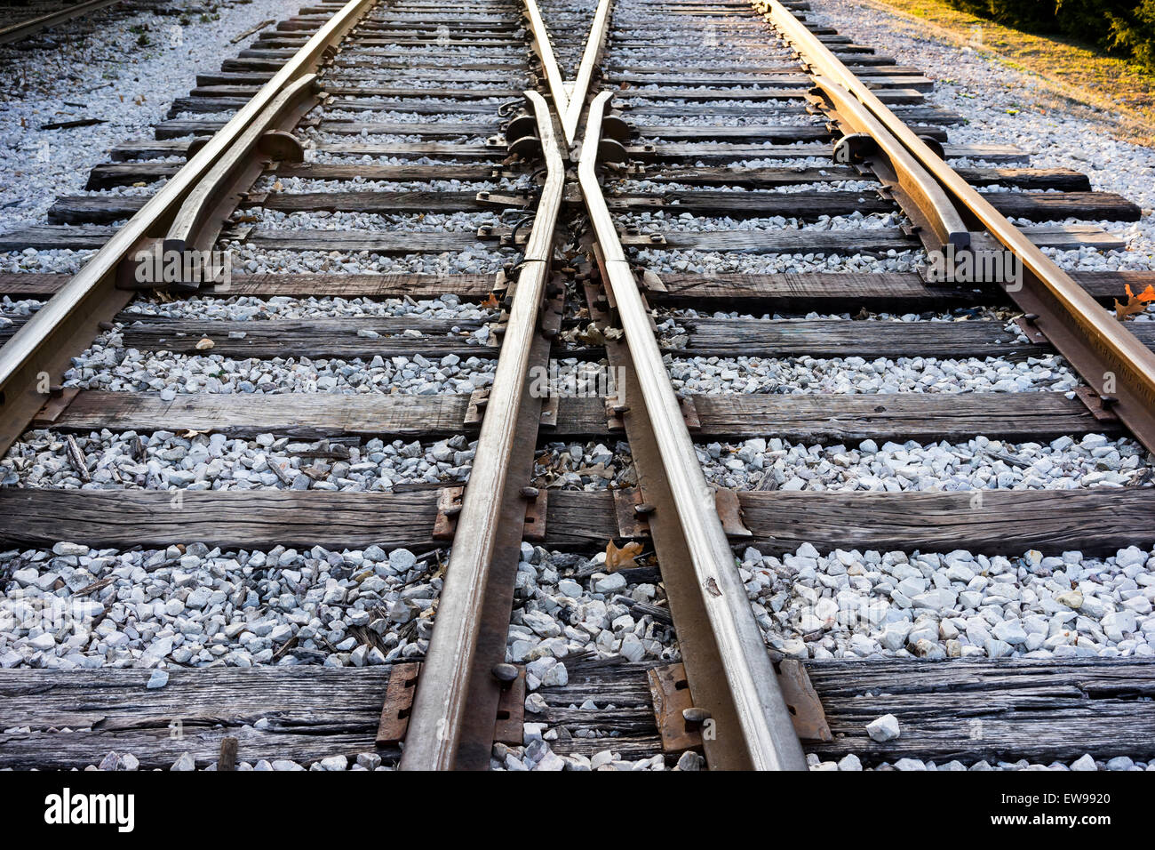 Railroad tracks sunrise hi-res stock photography and images - Alamy