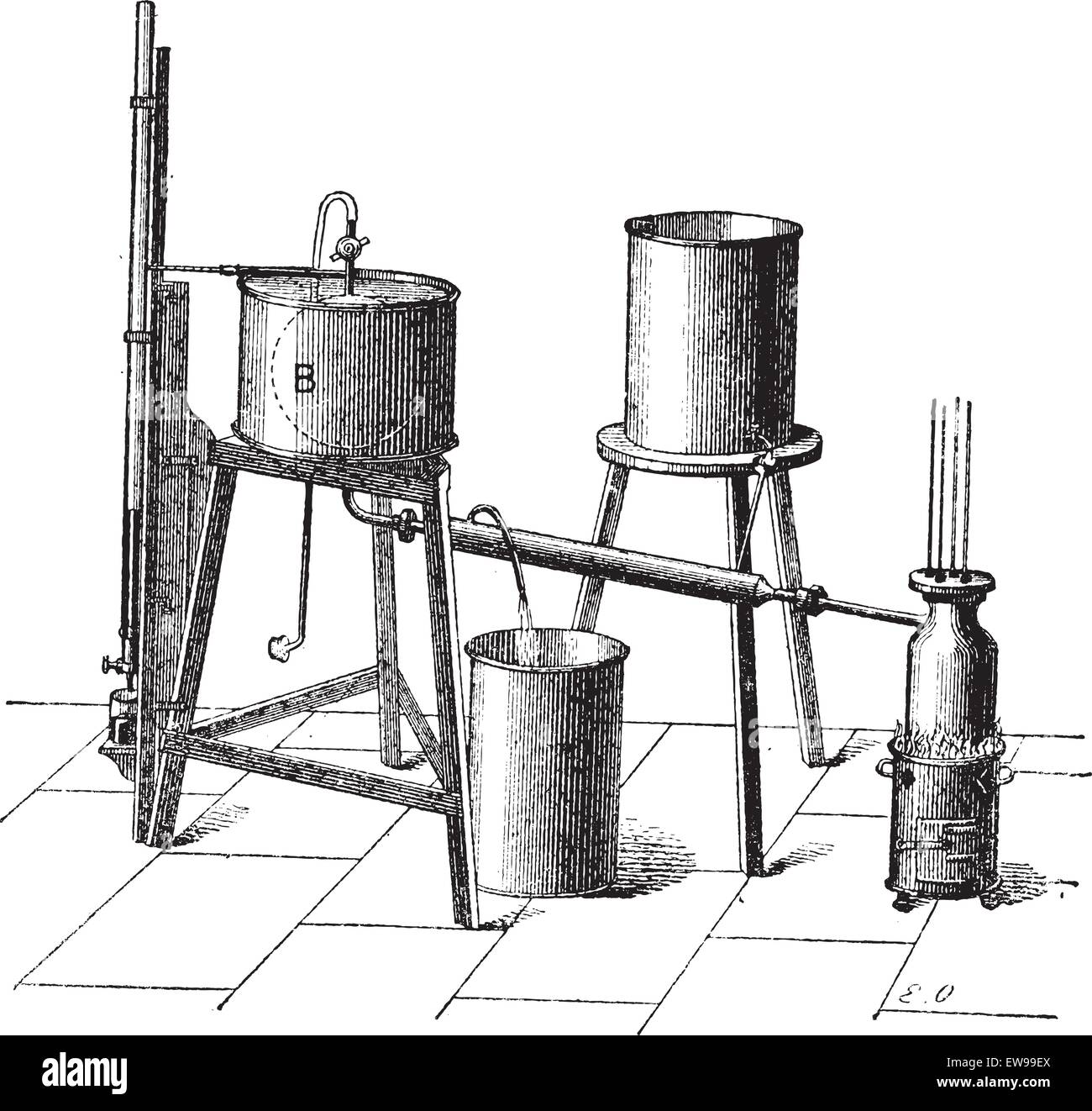 Experimental apparatus Stock Vector Images - Alamy