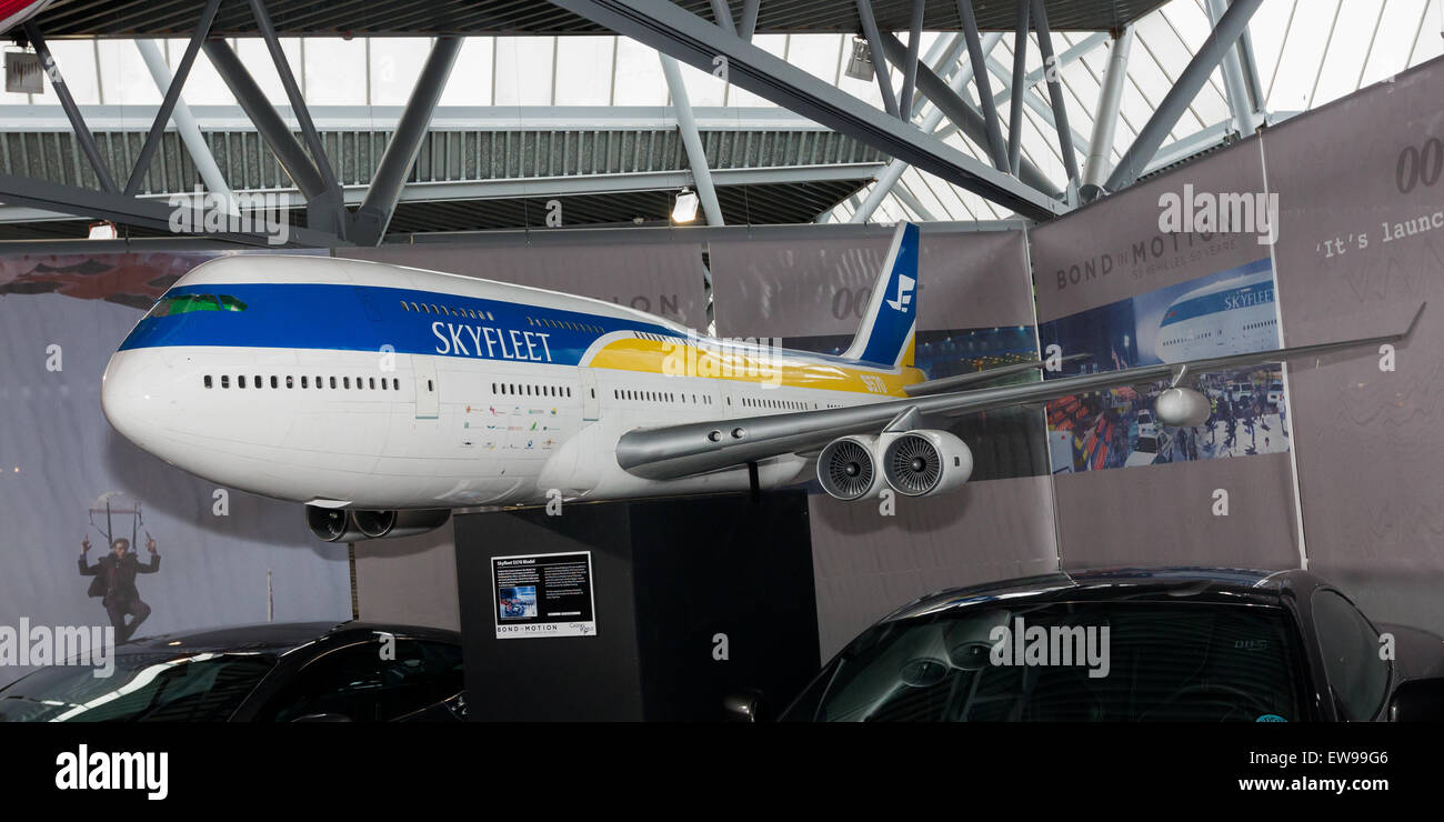 This image features the Skyfleet S570 model displayed at the National Motor Museum in Beaulieu ...