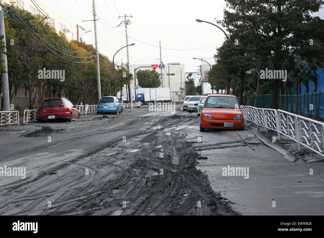 This scientific study examines soil liquefaction at Shinkiba, Japan ...